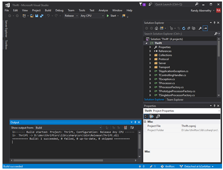13 Building C# Clients and Servers with .Net and Windows · Programmer's Guide to Apache Thrift