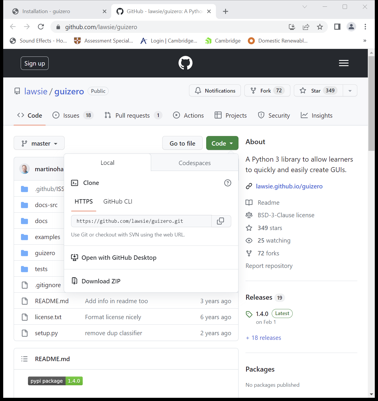 Appendix C. Installing guizero on other operating systems and features of guizero · 12 Twisted ...