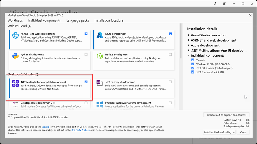 Appendix A. Setting up your environment for .NET MAUI development ...