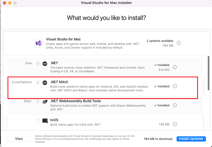 Appendix. A Setting up your environment for .NET MAUI development · .NET MAUI in Action