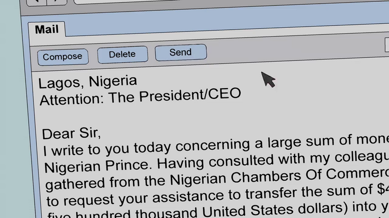 Nigerian Prince Email Fraud
