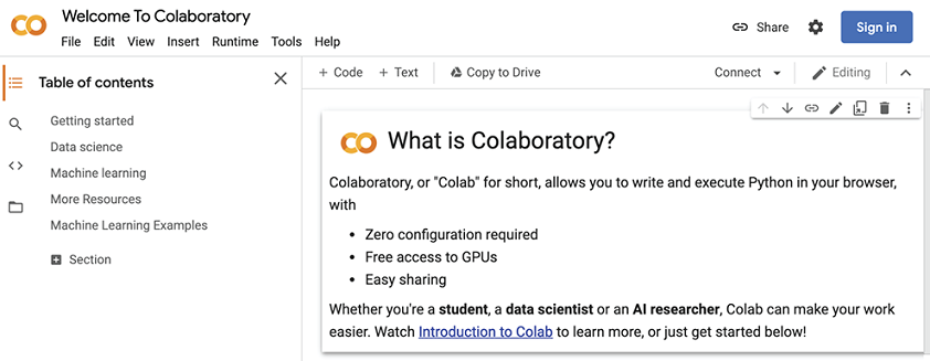 Appendix. Setting up Colab · Inside Deep Learning: Math, Algorithms, Models