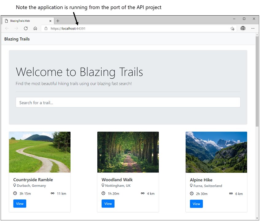 Appendix Adding An Aspnet Core Backend To A Blazor Webassembly App · Blazor In Action 0729