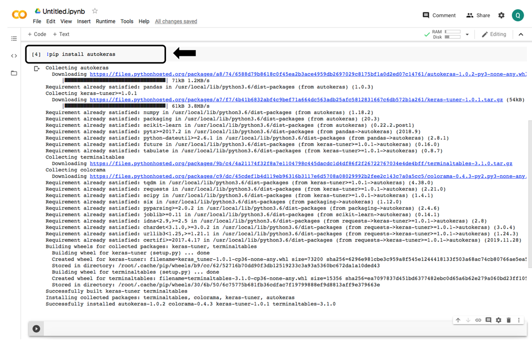 Appendix A. Setting up environments on Google Colaboratory · Automated ...