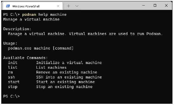 Appendix F. Podman on Windows · Podman in Action: Secure, rootless ...